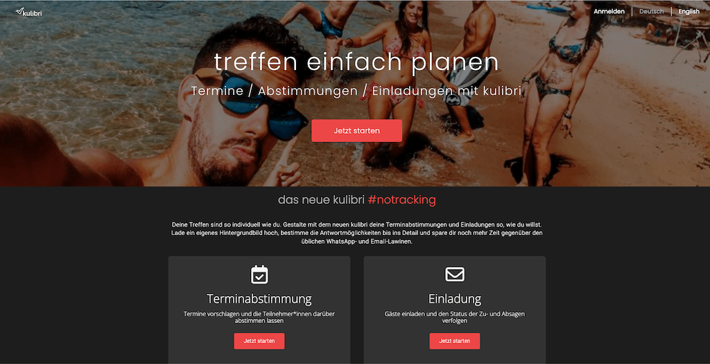 kulibri • Termin finden mit wenigen Klicks, kostenlos und werbefrei